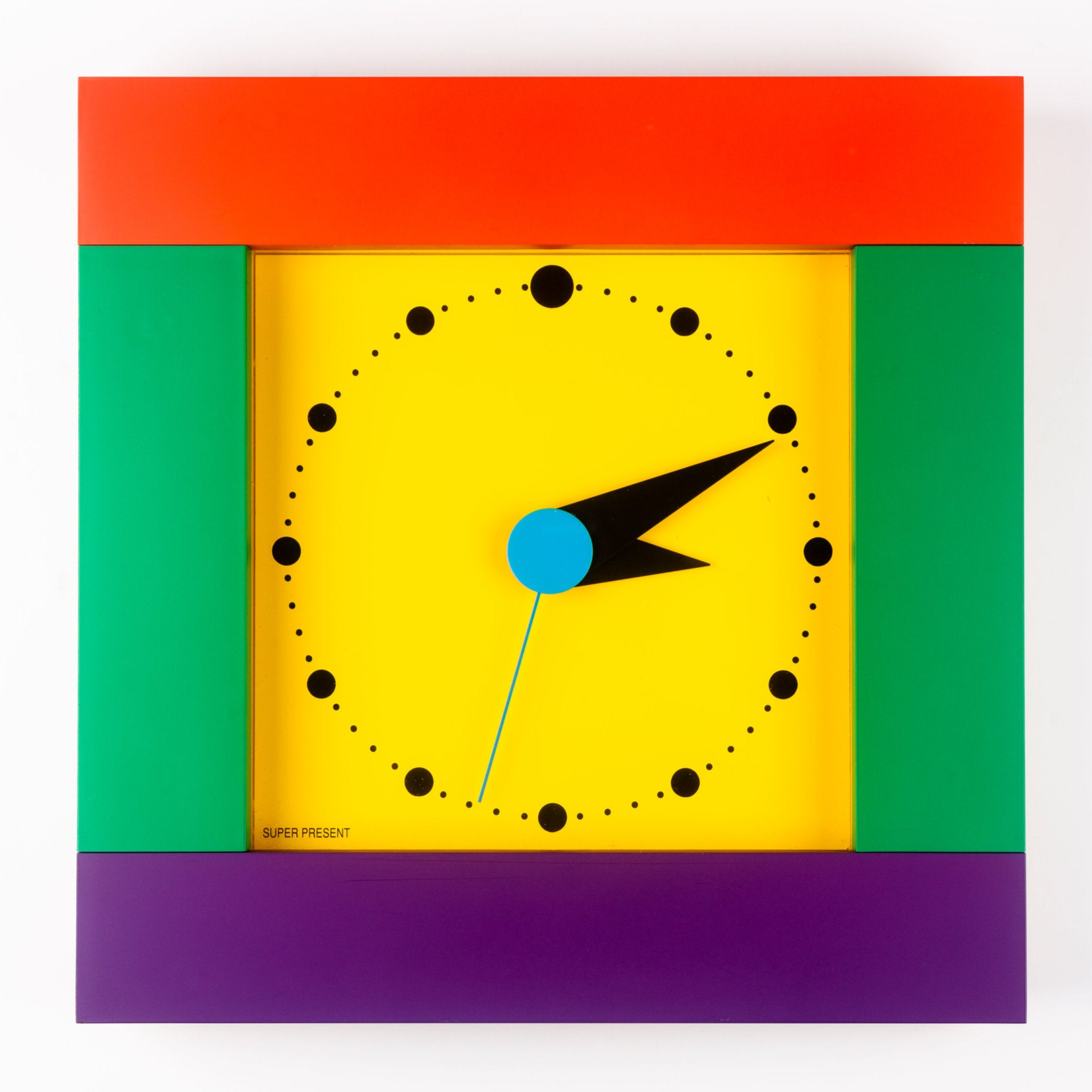 Square Wall Clock by SHOHEI MIHARA for Super Present by WAKITA, Japan ...